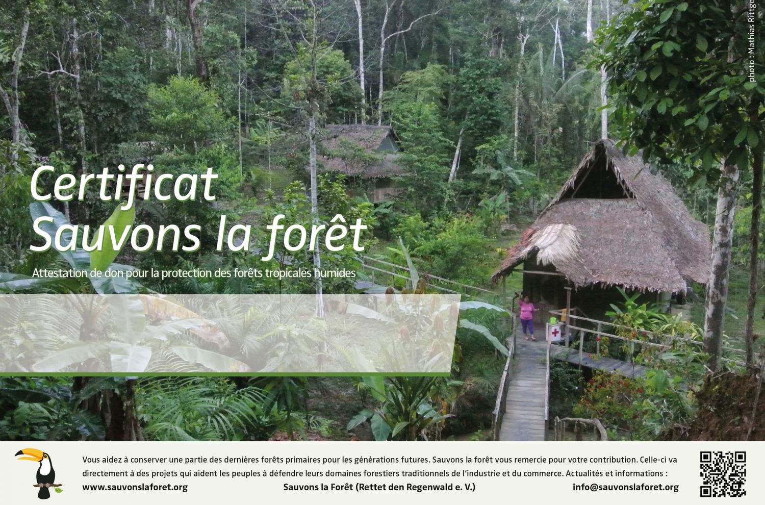 Certificats pour la protection des forêts tropicales - Sauvons la Forêt